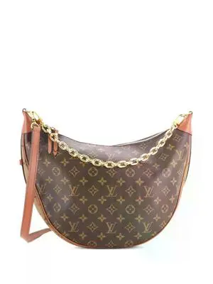 LOUIS VUITTON Loop Reverse Monogram Canvas Hobo Bag - Brown