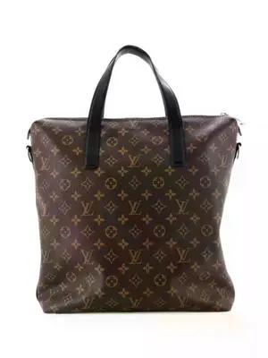 LOUIS VUITTON Kitan Handbag Macassar Monogram Canvas Tote Bag - Brown