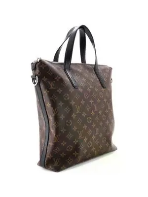 LOUIS VUITTON Kitan Handbag Macassar Monogram Canvas Tote Bag - Brown
