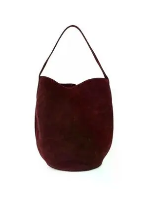 LIFFNER Large Buckle-detail Suede Tote Bag - Red