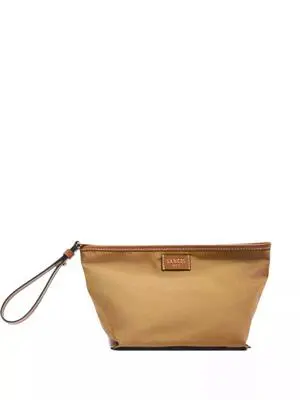 LANCEL Mistral Leather-trim Clutch Bag - Neutrals