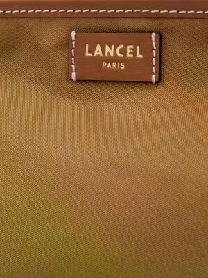 LANCEL Mistral Leather-trim Clutch Bag - Neutrals