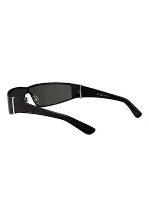 Alexander McQueen Futuristic Wraparound Sunglasses