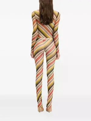 JEAN PAUL GAULTIER The Retro Stripe Trousers - Neutrals