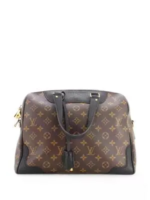 LOUIS VUITTON Retiro Nm Handbag Monogram Canvas And Leather Satchel - Black