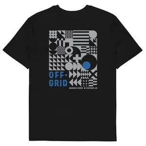 ANCHOR & CREW Twenty Off-grid Editions Organic Cotton T-shirt - Black