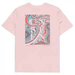 ANCHOR & CREW Cotton Eighteen Unseen Editions Organic Cotton T-shirt - Pink