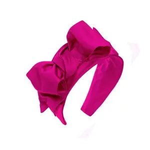 SIBI HATS Catch Me Silk Bow Headband - Pink
