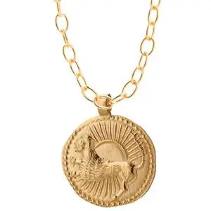 GODDESS CHARMS Leo Zodiac Charm Necklace Set Vermeil - Gold