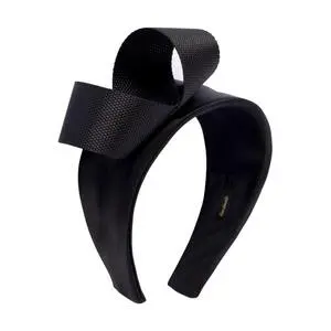 SIBI HATS Modern Princess Bow Headband - Black
