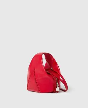 Stella McCartney Appaloosa Whipstitchtiny Bucket Bag - Red