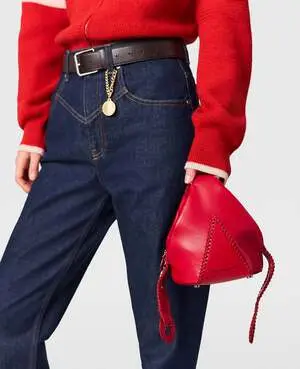 Stella McCartney Appaloosa Whipstitchtiny Bucket Bag