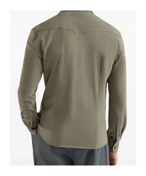 Brunello Cucinelli Cotton Piqué Western Shirt