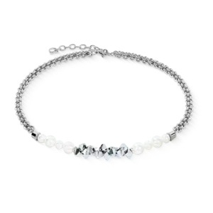 COEUR DE LION Necklace Dancing Crystals Fusion Silver