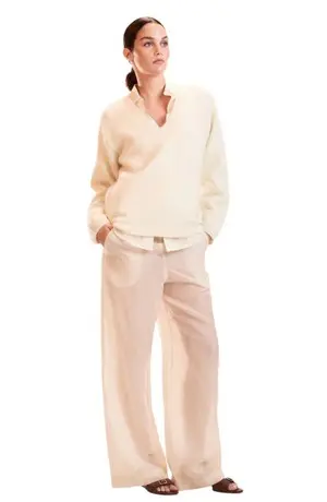 Cynthia Rowley Salina Sheer Pant - Ivory