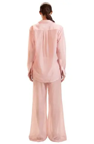 Cynthia Rowley Salina Sheer Pant - Pink