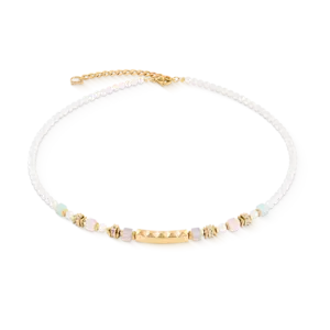 COEUR DE LION Beads & Pearls Spike Necklace - Pastel