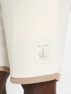 Manière De Voir Reuben Crochet Detail Shorts - Cream