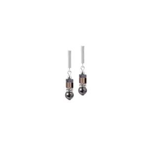COEUR DE LION Earrings Precious Fusion Offset - Grey-silver