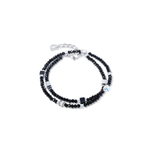 COEUR DE LION Joyful Colours Flex Bracelet Black-silver