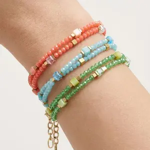 COEUR DE LION Joyful Colours Flex Bracelet - Red-silver