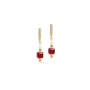COEUR DE LION Cocktail Pearls Stud Earrings - Ruby