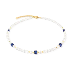COEUR DE LION Cocktail Pearls Necklace - Sapphire