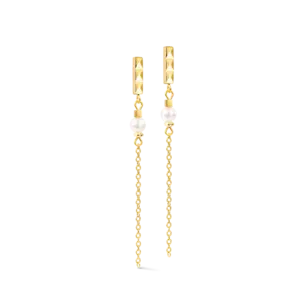 COEUR DE LION Drop Earrings Slider Pearl Spike - White-gold