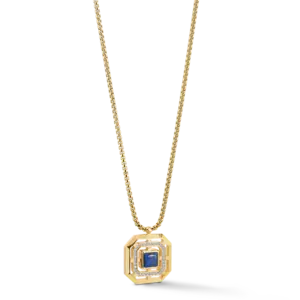 COEUR DE LION Necklace Amulet Icon Frame Pure - Lapis Gold
