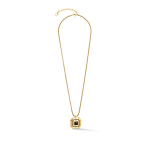 COEUR DE LION Necklace Amulet Icon Frame Pure - Noir Gold