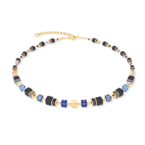 COEUR DE LION Geocube® Precious Classic Necklace Ruby Noir Midnight Blue