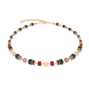 COEUR DE LION Geocube® Precious Classic Necklace - Ruby Noir