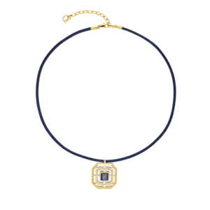 COEUR DE LION Necklace Amulet Icon Frame Soft - Lapis Gold