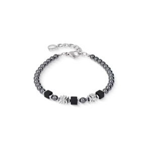 COEUR DE LION Beads & Pearls Spike Bracelet - Grey-silver