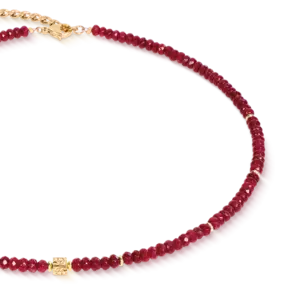COEUR DE LION Necklace Hammered Cube