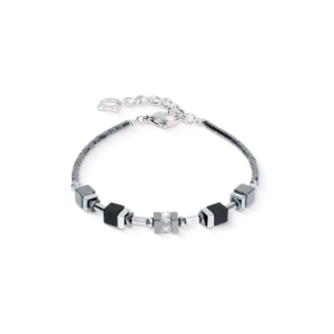COEUR DE LION Cube Eclipse Bracelet Onyx - Black-silver
