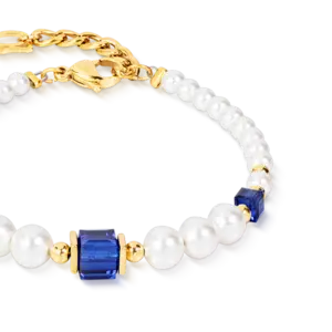 COEUR DE LION Cocktail Pearls Bracelet - Dark Blue
