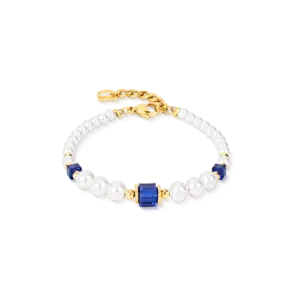 COEUR DE LION Cocktail Pearls Bracelet - Dark Blue