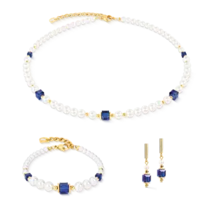 COEUR DE LION Cocktail Pearls Bracelet - Dark Blue