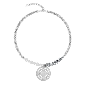 COEUR DE LION Necklace Amulet Fusion Sparkle - Sparkle Silver