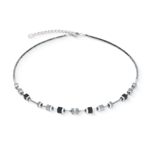 COEUR DE LION Cube Eclipse Necklace Onyx - Black-silver