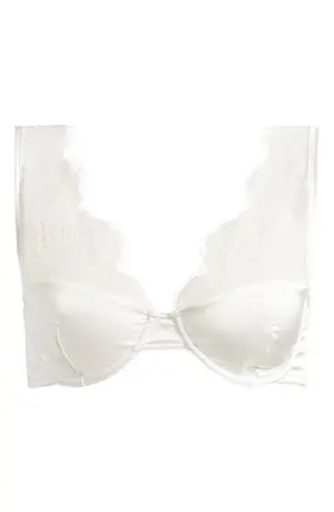 KAT THE LABEL Milly Lace Underwire Bra - Ivory