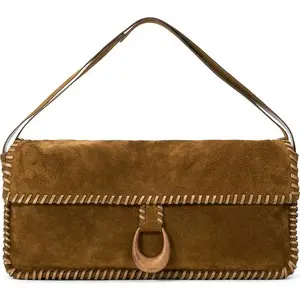 Staud Harlow Leather Messenger Bag