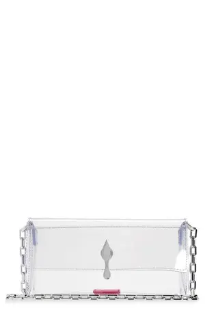 CHRISTIAN LOUBOUTIN Bettina Mini Clear Crossbody Bag - S082 Transparent/silver