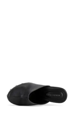 AZALEA WANG Riala Faux Leather Studded Wedge Mule