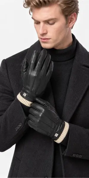 GALLERY SEVEN Touchscreen Lined Winter Gloves - Midnight