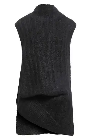 RICK OWENS Babel Cashmere & Silk Ribbed Sweater