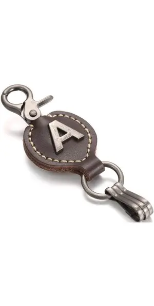 MIO MARINO Monogram Genuine Leather Keychain