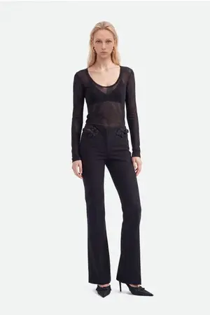 NOCTURNE Accessory Detail Flare Trousers