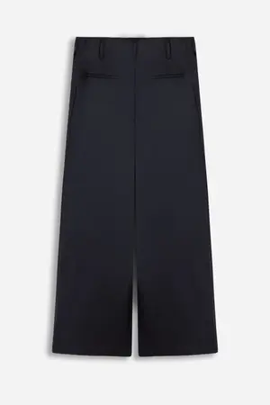 NOCTURNE Double Pleat Belted Trousers - Black